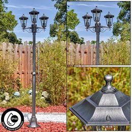 hofstein Loria Kandelaber Schwarz, Silber, 3-flammig