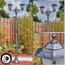 hofstein Loria Kandelaber Schwarz, Silber, 2-flammig