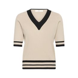 Inwear Pullover 'Leenah' Damen Gr&ouml;&szlig;e XL beige / schwarz