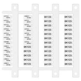 Finder 060.48 Beschriftungsschild Beschriftungsschild Wei&szlig; 48 St.