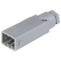 Hirschmann 932 143-106-1 Netz-Steckverbinder STAS Stecker, gerade Gesamtpolzahl: 3 + PE 16 A Grau 1 St.