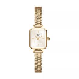 Daniel Wellington Uhr - Dw Quadro Mini Evergold G 15X18Mm Champagne Sunray - Gr. unisize - in Gold - f&uuml;r Damen