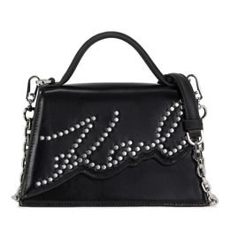 K by KARL LAGERFELD Karl Lagerfeld Crossbody Bags - K/SIGNATURE KLEINE UMH&Auml;NGETASCHE MIT NIETEN - Gr. unisize - in Schwarz - f&uuml;r Damen