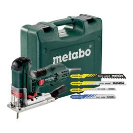 Metabo Stichsäge STE 100 Quick Set mit 20 Stichsägeblättern; Kunststoffkoffer (601100900)