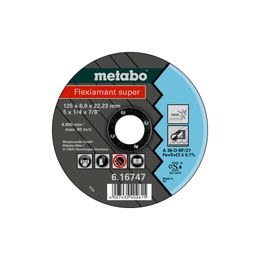 Metabo Flexiamant super 125x6,0x22,23 Inox, Schruppscheibe, gekr&ouml;pfte Ausf&uuml;hrung (616747000)