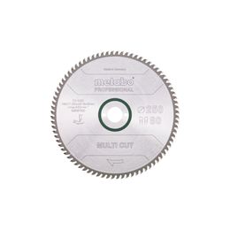 Metabo S&auml;geblatt "multi cut - professional", 250x2,8/1,8x30, Z80 WZ, 10&deg; (628087000)