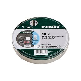 Metabo Satz=10xTrennscheiben SP 125x1,0x22,23 Inox, TF 41 , in Blechdose (616359000)