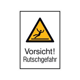 SafetyMarking Warnschild Aluminium B262xH371 mm Vorsicht Rutschgefahr ; WOLK (11.A8022)