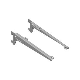 DIY, Winkeltr&auml;ger 10300 f&uuml;r Wandschiene grau, wei&szlig;aluminium ; Element System (10300-00030)