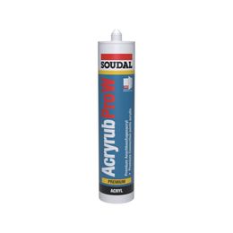 Soudal Acryrub Pro-W grau, Dichtstoff 310ml (127415)