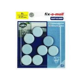 fix-o-moll Suki, Gleiter rund, Durchmesser 25mm zum Kleben Kunststoff grau (3566480)