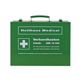 Verbandkasten Nr.63169, DIN 13169-E, gr&uuml;n ; Holthaus Medical)