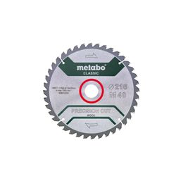 Metabo S&auml;geblatt "precision cut wood - classic", 216x2,4/1,8x30 Z40 WZ 5&deg;neg /B (628652000)