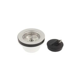 Kirchhoff KS Ablaufventil, 1 , 1 1/2"AG x 70 mm, Ventilkelch mit Ventilstopfen 45,5 mm (98835148)