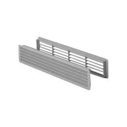 Hoju-Beschlag HOJU,Badez.L&uuml;ftungsgitter L 457mm, H 92mm Edelstahlfarben (9020 EO)