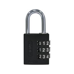 Abus Zahlen-Vorhangschloss 144/30 Lock-Tag Aluminium, schwarz (80927)