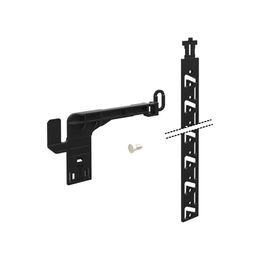 Hettich B&uuml;roschubl.-Verr.stg.set Systema Top 2000 9080109,aufliegend,rechts KF schwarz)