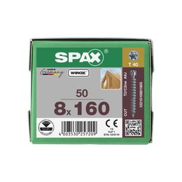 Spax S Zylinderkopf 8 x 160 T-STAR PLUS T40 VG CUT (1221010801605)