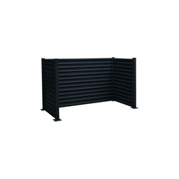 Floraworld Mülltonnen-Einfassung Stahl für 3 x 240 Liter 213 x 115 x 122 cm (012918)