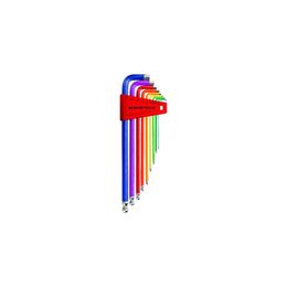 PB Swiss Tools RainBow Winkelschraubendreher- Satz im Kunststoffhalter 9-teilig 1,5-10mm (PB 212.LH-10 RB)