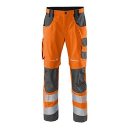 KÜBLER WORKWEAR Kübler PSA Reflectiq Hose 2207 warnorange/anthrazit 46 ; Kübler Workwear (22078340-3797-46)