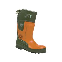 Forst-Gummistiefel Ulme orange/grün Größe 39 ; FELDTMANN