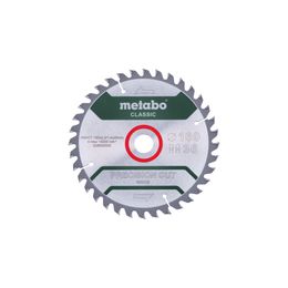 Metabo S&auml;geblatt "precision cut wood - classic", 160x2,2/1,4x20 Z36 WZ 10&deg; /B (628659000)