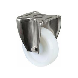 BS Rollen Bockrolle, Durchmesser 150mm, B 45mm, 700kg, HS110 .B14, mit Anschraubplatte weiß (HS110.B14.150)