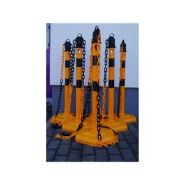 Temka Kettenpfosten - Set, g/s 6 Pfosten + 5x3m Kette (12463 SG)