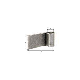 GAH Alberts Tor-Anschwei&szlig;band H 45mm, S 5mm zum Anschwei&szlig;en Stahl roh (411398)