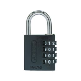 Abus Zahlen-Vorhangschloss 144/40 Lock-Tag Aluminium, schwarz (82378)