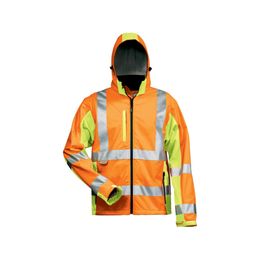 Elysee Warnjacke Hoss,Softshell, Gr. S, orange/gelb