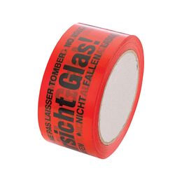 Klebeband PVC 50mmx66m -Vorsicht Glas- 4-sprachig ; ENVIRO PACK (0248082)