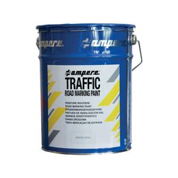 AMPERE TRAFFIC PAINT Stra&szlig;enmarkierungsfarbe Traffic Paint 5kg wei&szlig; Road Marking Paint ; A.M.P.E.R.E (10623)