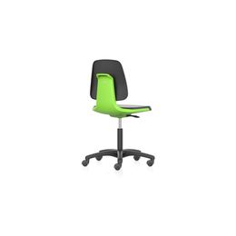 bimos Arbeitsstuhl Labsit 2, K-Leder grün Sitzhöhe 450-650 mm mit Rollen (9123-MG01-3280)
