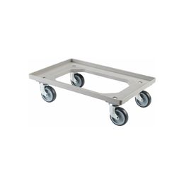 BS Rollen Allzweckrollersammler mit Platte TPR, Grau, TK 250kg (T.-ROLLER.1G)