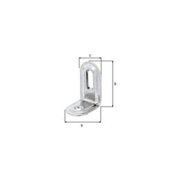 GAH Alberts Verstellwinkel 28x40x22x1mm Stahl roh, gelb galvanisch verzinkt (332785)