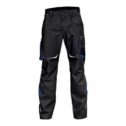 K&Uuml;BLER WORKWEAR K&uuml;bler Pulsschlag Hose 2424 schwarz/kornblumenblau Gr&ouml;&szlig;e 114 ; K&uuml;bler Workwear (2424 5353-9946-114)