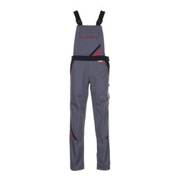 Planam Latzhose Highline Damen schiefer/schwarz/rot 52 (2339052)