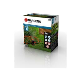 Gardena Sprinklersystem Start-Set Pipeline mit Viereckregner (08272-20.000.00)