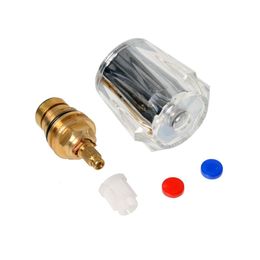 Kirchhoff Acrylgriff klar, mit Oberteil, Markierung rot/blau (986153848)