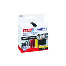 Tesa Klettband extrastark 1mx50mm schwarz (55229-00000-02)