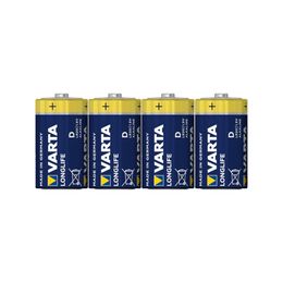 Varta Longlife Extra Mono /D/LR20 4er Folie, 1,5V (4120101304)