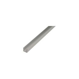 GAH Alberts U-Profil gleichschenkl.ungelocht L2000 x B10 x H8mm Aluminium, silberfarbig (474812)