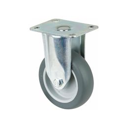 BS Rollen Bockrolle C110.A80, , Durchmesser 100mm, B 30mm mit Anschraubplatte, grau 80kg (C110.A80.100)
