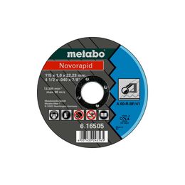 Metabo Novorapid 115 x 1,0 x 22,23 mm, Stahl, Trennscheibe, Form 41 (616505000)