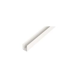 GAH Alberts U-Profil gleichschenkl.ungelocht L2000 x B12 x H10mm Kunststoff, wei&szlig; (484569)