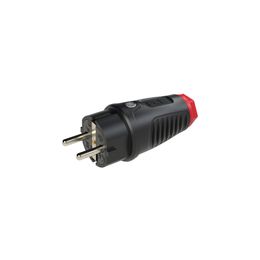 PCE Schutzkontaktstecker IP54 Vollgummi 16A / 250V AC / 3p (2P+E) (9003399465390)