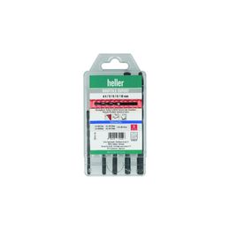 Heller Tools Rooftile Expert Dachziegelbohrer, ROTASTOP, 5tlg. Set Ø 4-10mm Rotastop (31152)