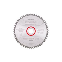 Metabo S&auml;geblatt "precision cut wood - professional", 210x2,6/1,8x30, Z56 WZ 10&deg; (628040000)